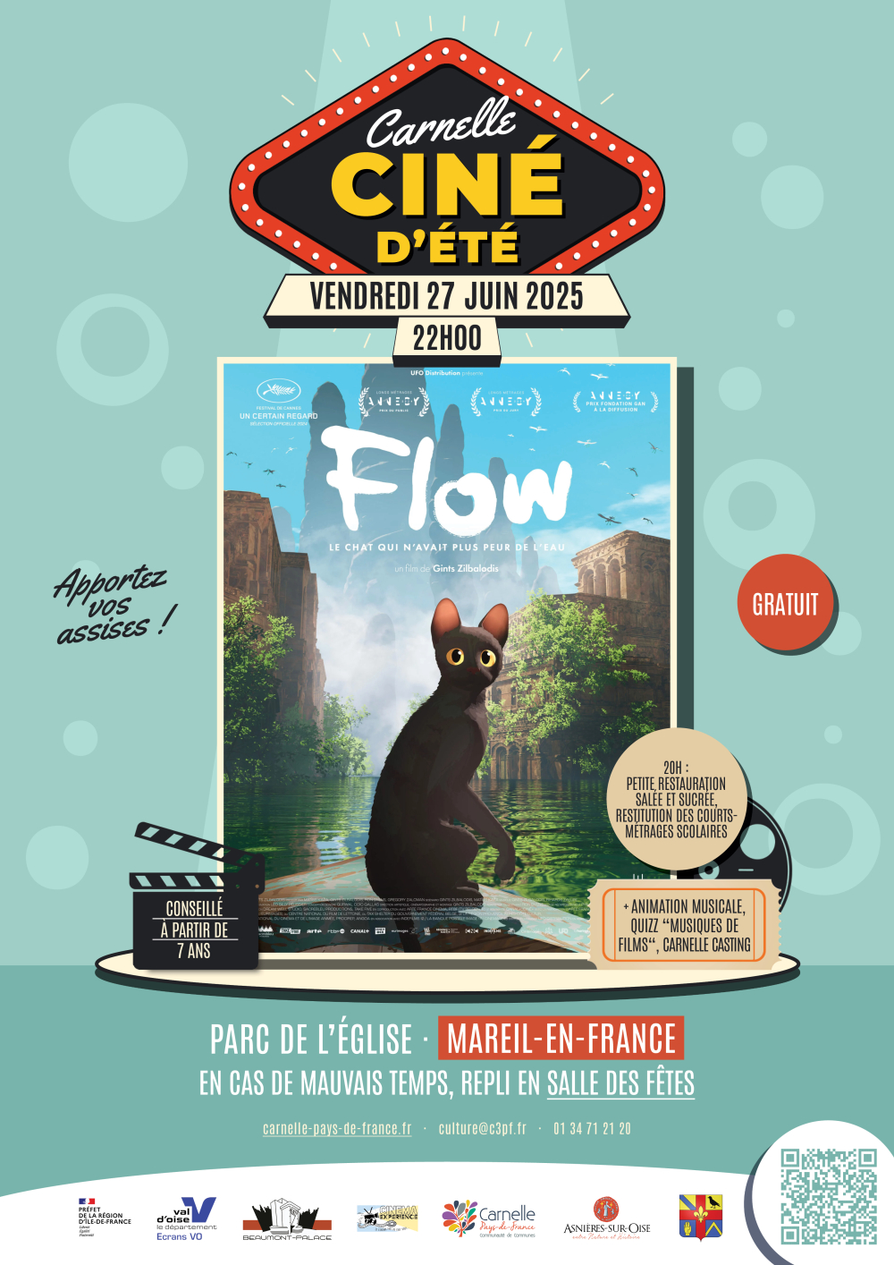Carnelle ciné d'été à Mareil en France | Mareil-en-France